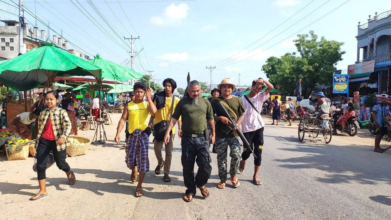 Video of resistance fighters in Sagaing town triggers days of raids