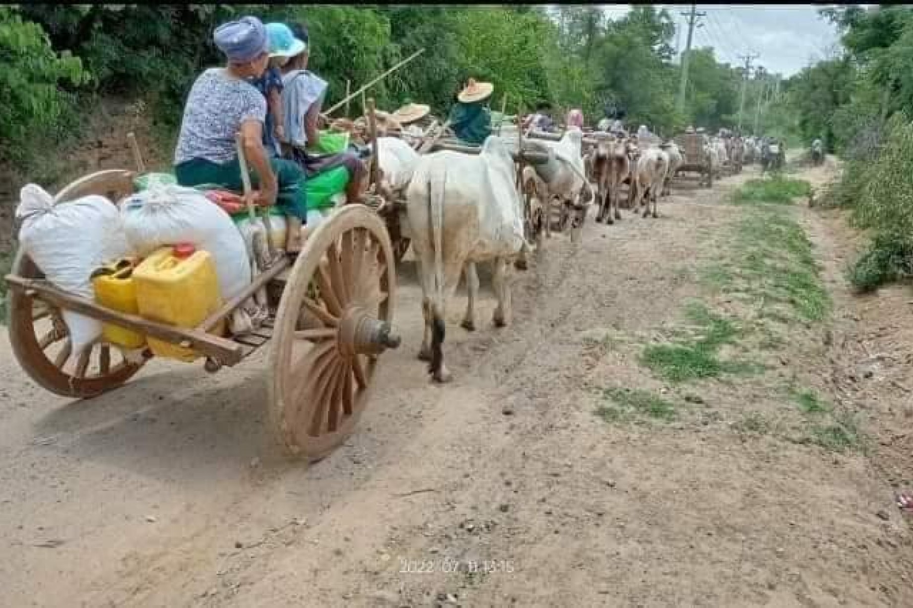 Villagers believed dead after being dragged behind military truck